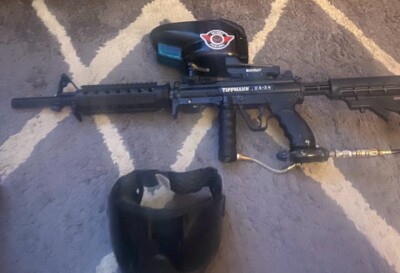 Savage Combat BR75 Battle Rifle Burnt Titanium Tippmann A5 Paintball ...