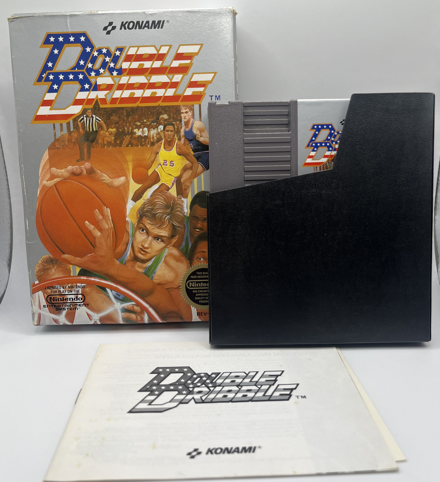 Double Dribble Basketball/Konami/Nintendo NES/Complete in Box / All ...