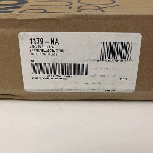 Kohler K-1179-na Vinyl Tile-in Bead Installation Kit for sale online | eBay