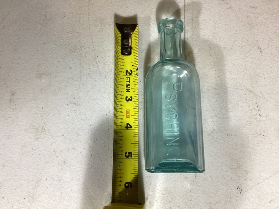 PSYCHINE Antique Glass Bottle Consumption Medicine Circa 1870: 5.5 ...