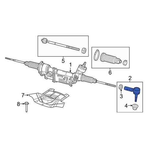 For Dodge Charger 2011-2020 Dodge 68156902AA Outer Steering Tie Rod End ...