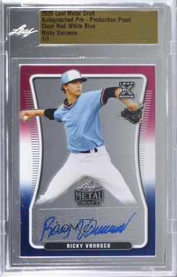 2020 Leaf Metal Draft 1/1 Ricky Vanasco #BA-RV1 Auto uk2 | eBay