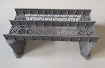 Long TT120 Gauge Twin Track Bridge Girder Support Piers Model Railway ...