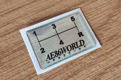 AE86 WORLD Gear Shift Emblem, Toyota, Corolla, Twincam, Hachiroku ...