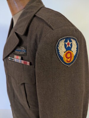 ww2 wwii cib Combat Infantry badge 9th air force jacket Ike jacket ...