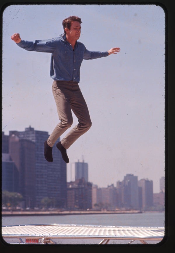Warren Beatty Mickey One 1965 Jumping on Trampoline Original 35mm ...