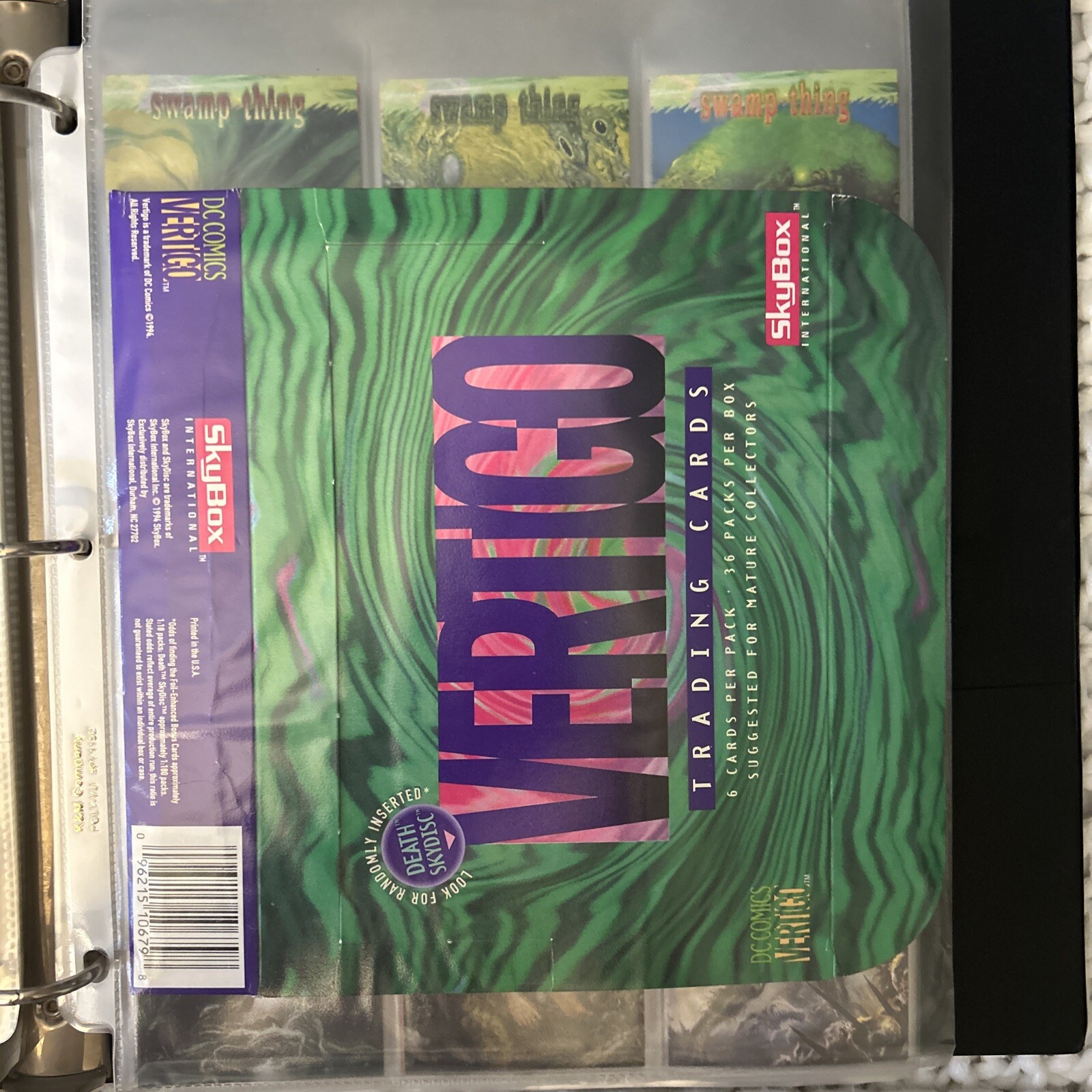 1994 Skybox DC Comics Vertigo Wide Vision 90 Card Set With Empty Box ...