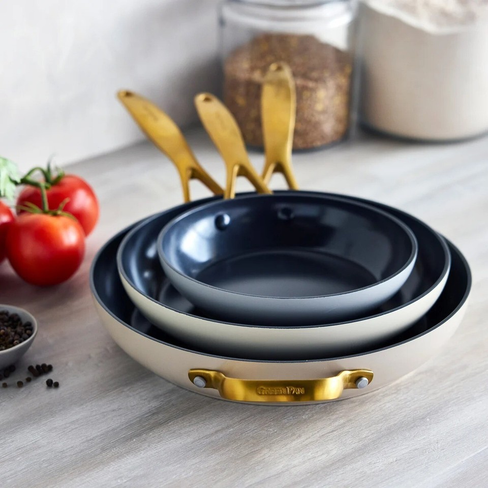 GreenPan Jewel Pro Ceramic Non-Stick 3-piece Fry Pan Set | eBay