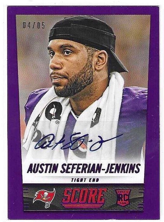 2014 Score - Rookie Austin Seferian-Jenkins #338 Rookie Signatures ...