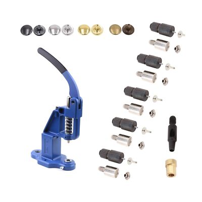 Rivet Press Machine and 5 Sets Single Cap Rivets Die - 5mm, 6mm, 7mm ...