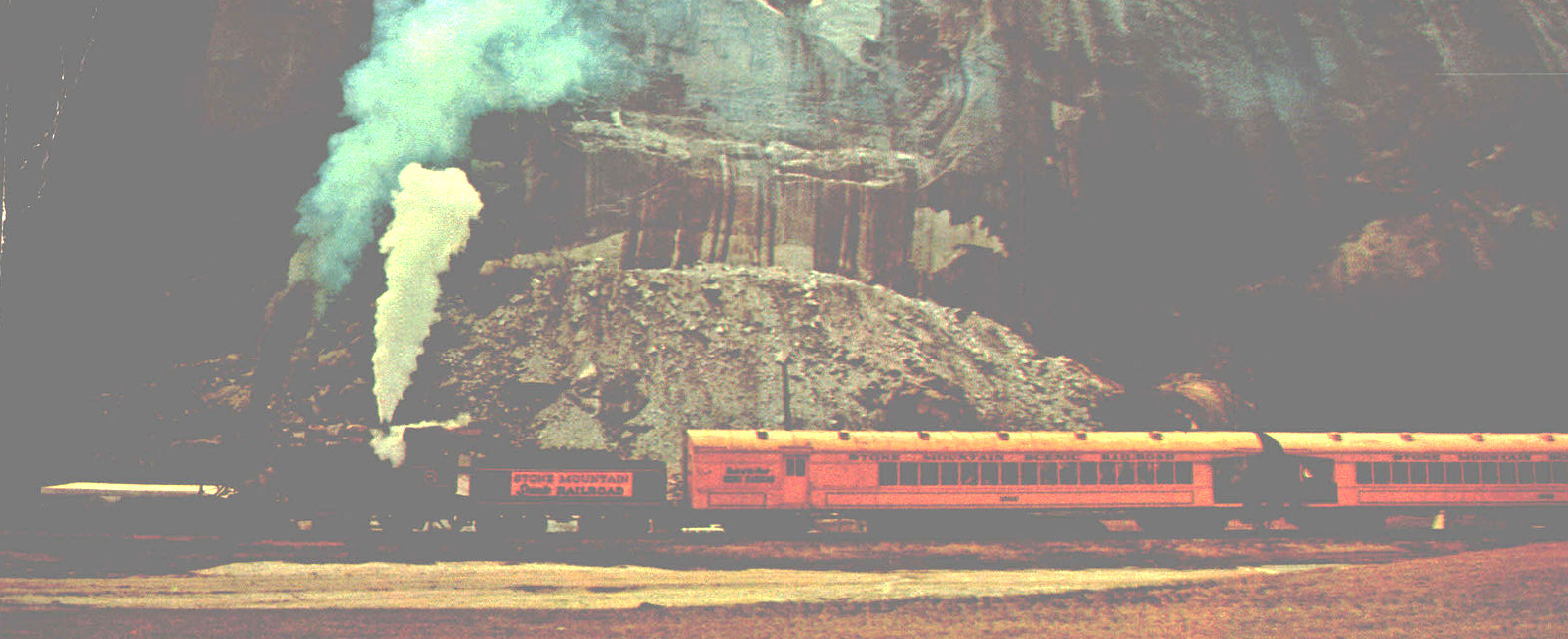 1975 The General II Locomotive Circles Stone Mountain Vintage Post Card ...
