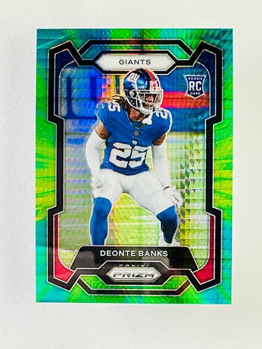 2023 Panini Prizm NFL Deonte Banks RC Green Hyper /175 | eBay