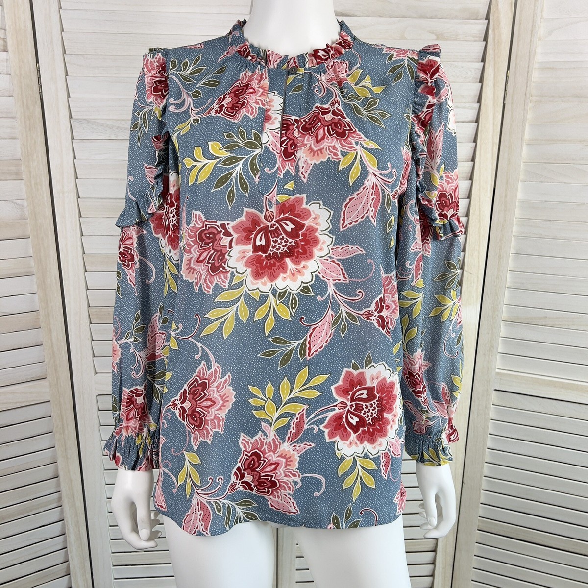 Loft Blouses Petite Loft Misses Size Small Petite Pink 3/4 Blouse