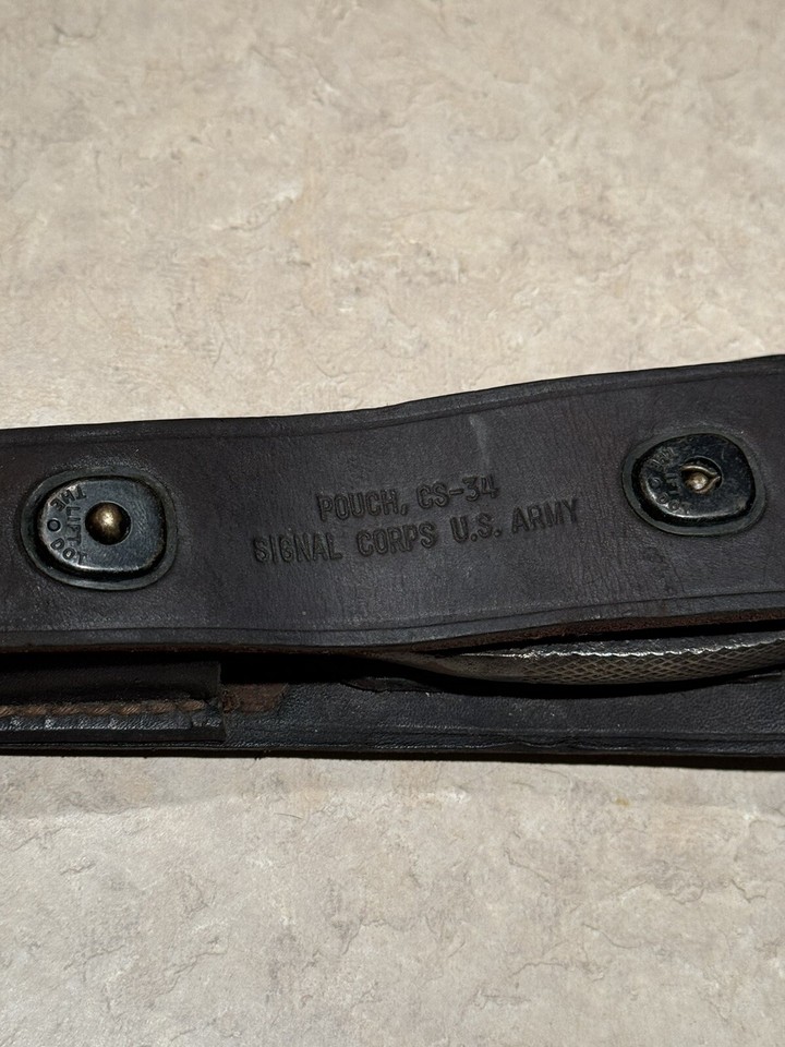WWII US Army Signal Corps Type CS-34 Lineman's Tool Set Pouch, Pliers ...