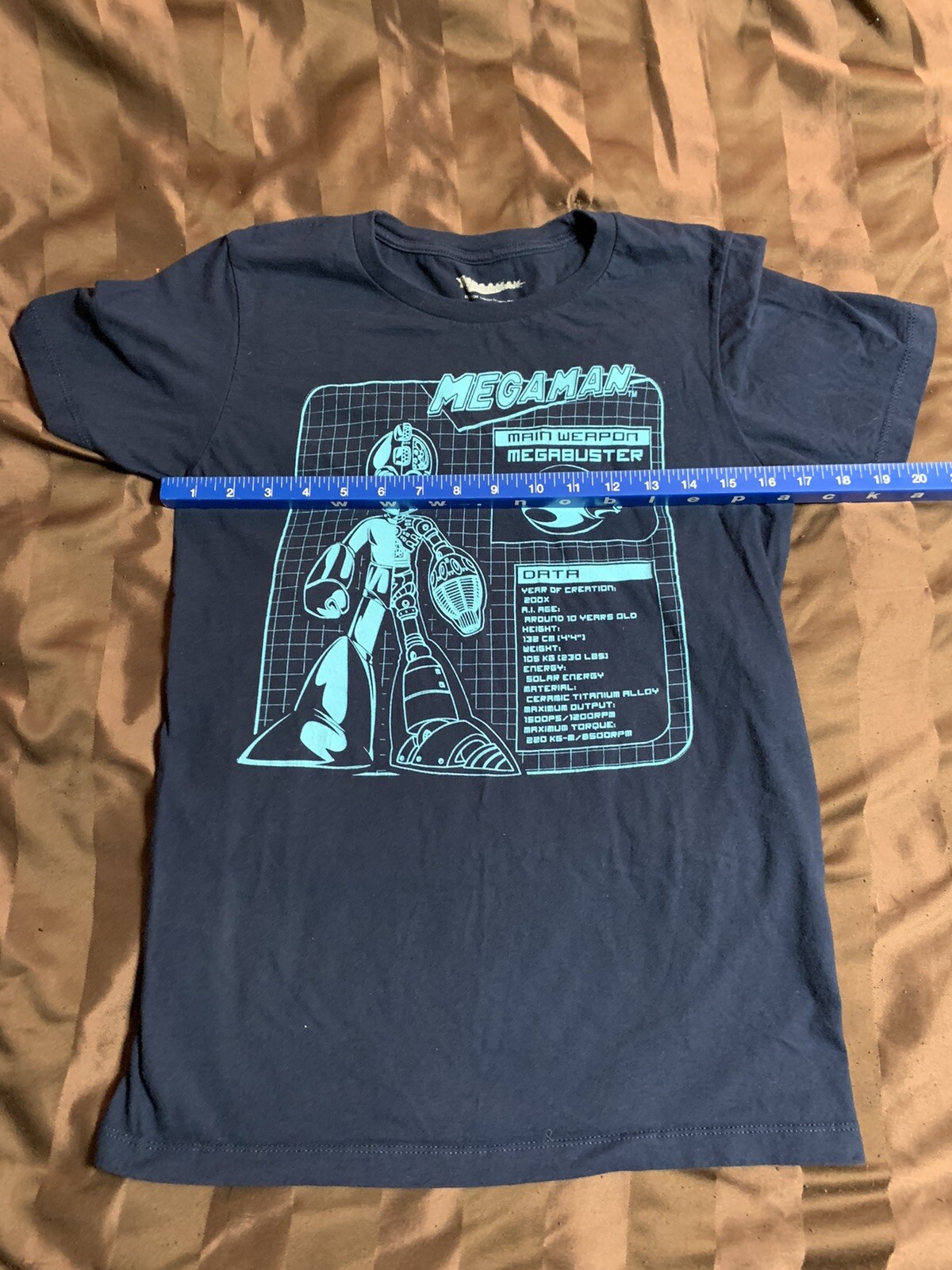 Mega Man Capcom Dark Navy Blue shirt Classic Video Ga… - Gem