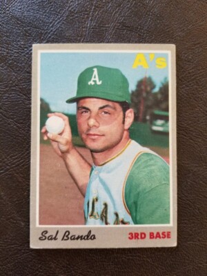 SAL BANDO 1970 TOPPS BASEBALL CARD #120 OAKLAND ATHLETICS | eBay