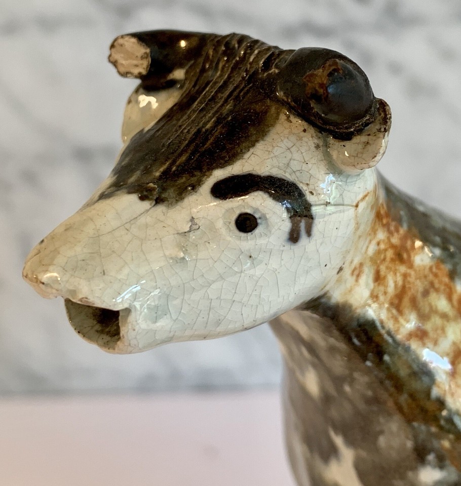 Staffordshire Pratt Ware Cow with Milkmaid & Bucket Creamer c. 1810 | eBay