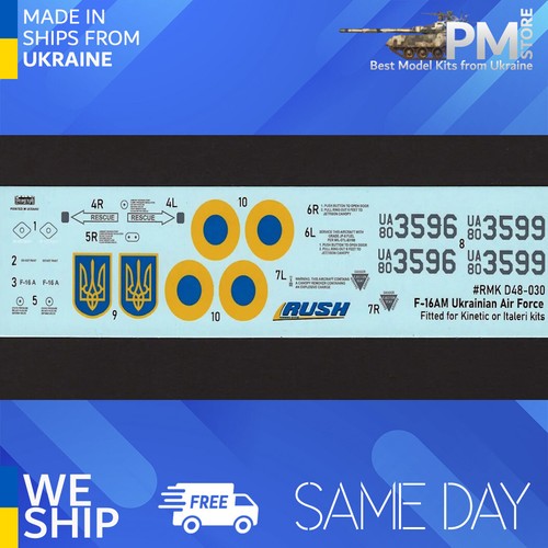 Rush Model Kits D48030 1/48 F-16A Ukrainian Air Forces | eBay