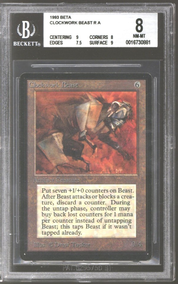 Magic MTG Beta Clockwork Beast BGS 8 (9, 8, 7.5, 9) NEAR MINT NM | eBay