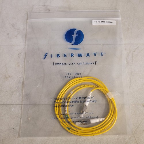 Fiberwave FC-FC SM 2 METER Fiber Optic Cable 6ft ISO 9001 Single Mode ...