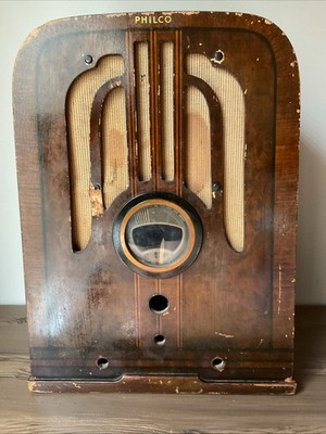 VTG 1936/37 Philco 37-620 Wood Tombstone Radio-SHELL ONLY-No Parts ...