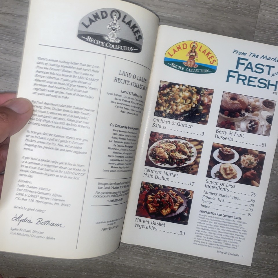 Land O Lakes: From The Market Fast and Fresh (1995, PB) 95 pgs ...