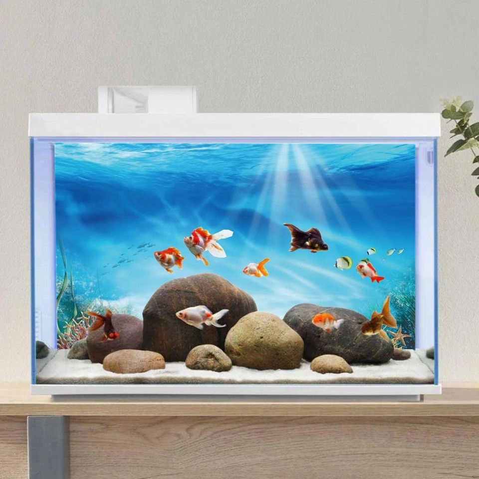 AWERT Undersea Theme Aquarium Background Colorful Coral 36x18in/90x45cm ...