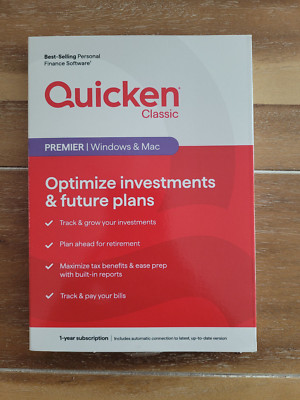 Quicken Classic Premier 1 Year Subscription Windows /Mac 2152 | eBay