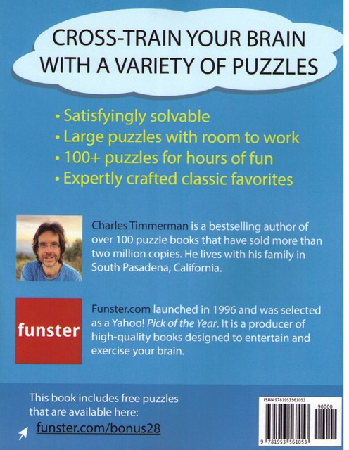 Funster Healthy Brain Activity Book - Large Print Easy Puzzles for ...
