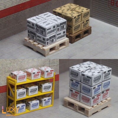 Diorama 1/64 Boxes Model Various Boxes Warehouse Scene Display Props ...
