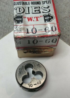 #10-60 x 13/16" Adjustable Round Split Die- JAPAN | eBay