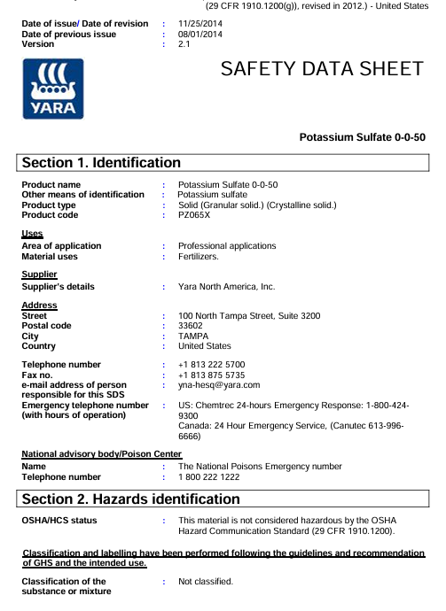 Potassium sulfate GRANULAR SOP Sulfate of Potassium Fertilizer 0-0-50 ...