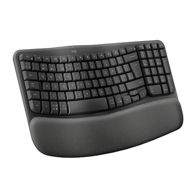 Logitech Wave Keys tastiera wireless ergonomica - Grafite, Layout ...