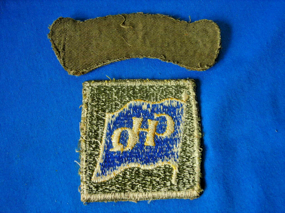 RARE WWII US ARMY GENERAL HEADQUARTERS GHQ HONOR GUARD SHOULDER PATCHES ...