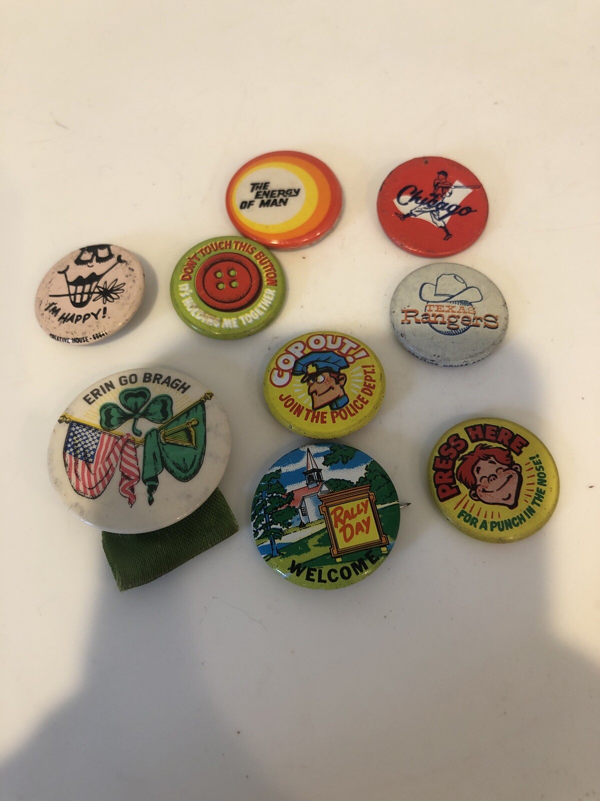 9 Cute vintage pin back buttons | eBay