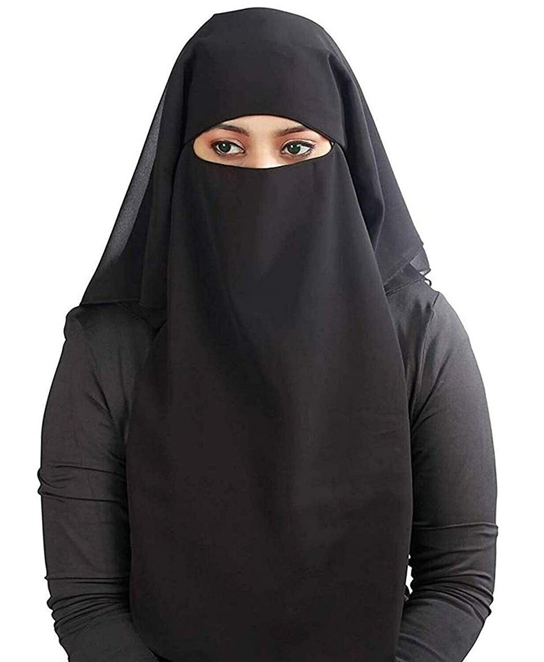 Islamic Hijab Womens Niqab Girl Hijab Muslim Veil Islamic Burqa Nikab 3 ...