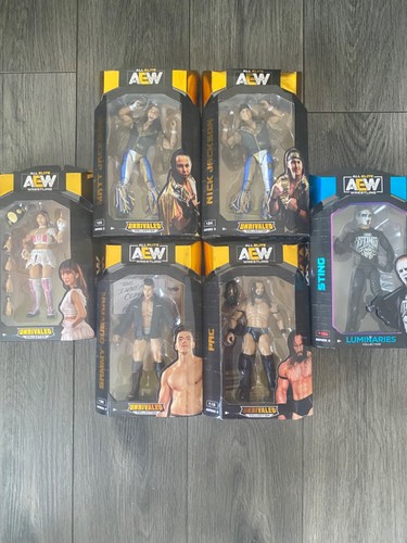AEW 6 Figure Bundle- Nick and Matt Jackson, Riho, Sting, Sammy Guevara ...