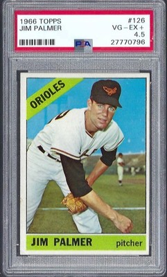 1966 Topps #126 Jim Palmer Rookie RC PSA VG-EX 4.5 | eBay