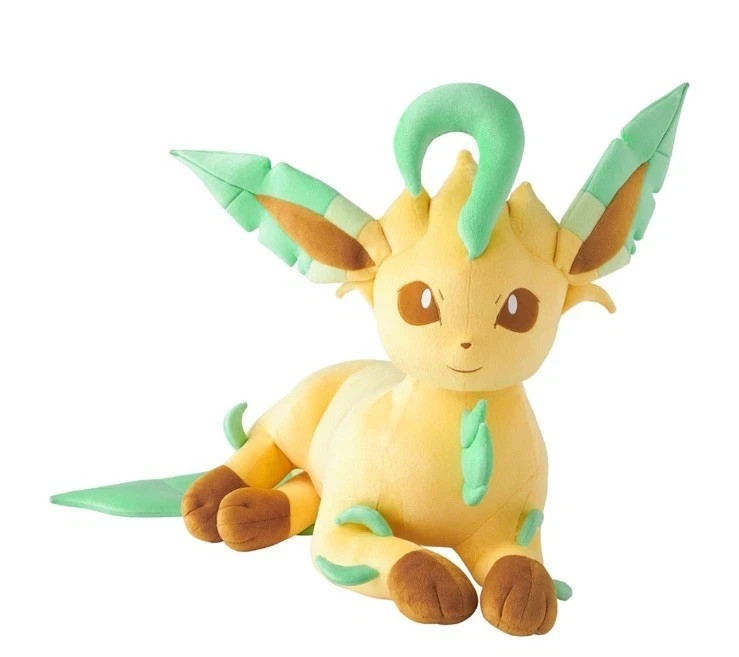 Pokemon Center Online Life Size Leafeon Jumbo Plush Doll Lying Down ...