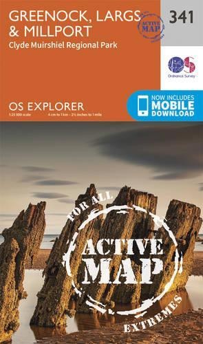 Greenock, Largs and Millport (Map) OS Explorer Active Map | eBay