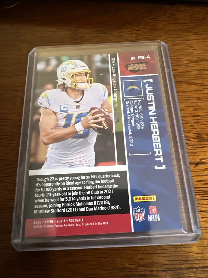 2022 Panini Zenith - Pacific Revolution #PR-4 Justin Herbert /50 | eBay