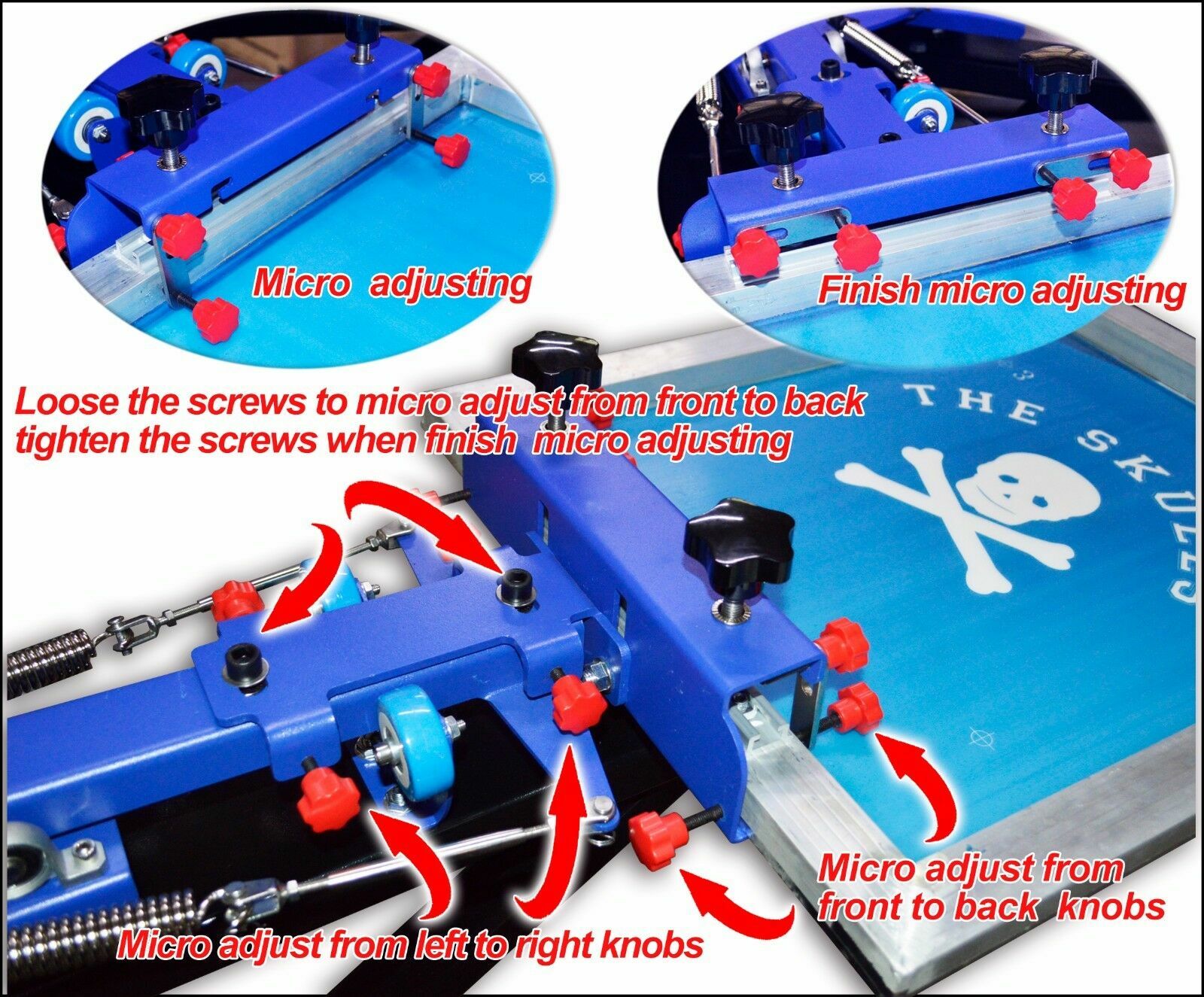Top-grade 6 Color 6 Station Screen Printing Kit Include Machine ...