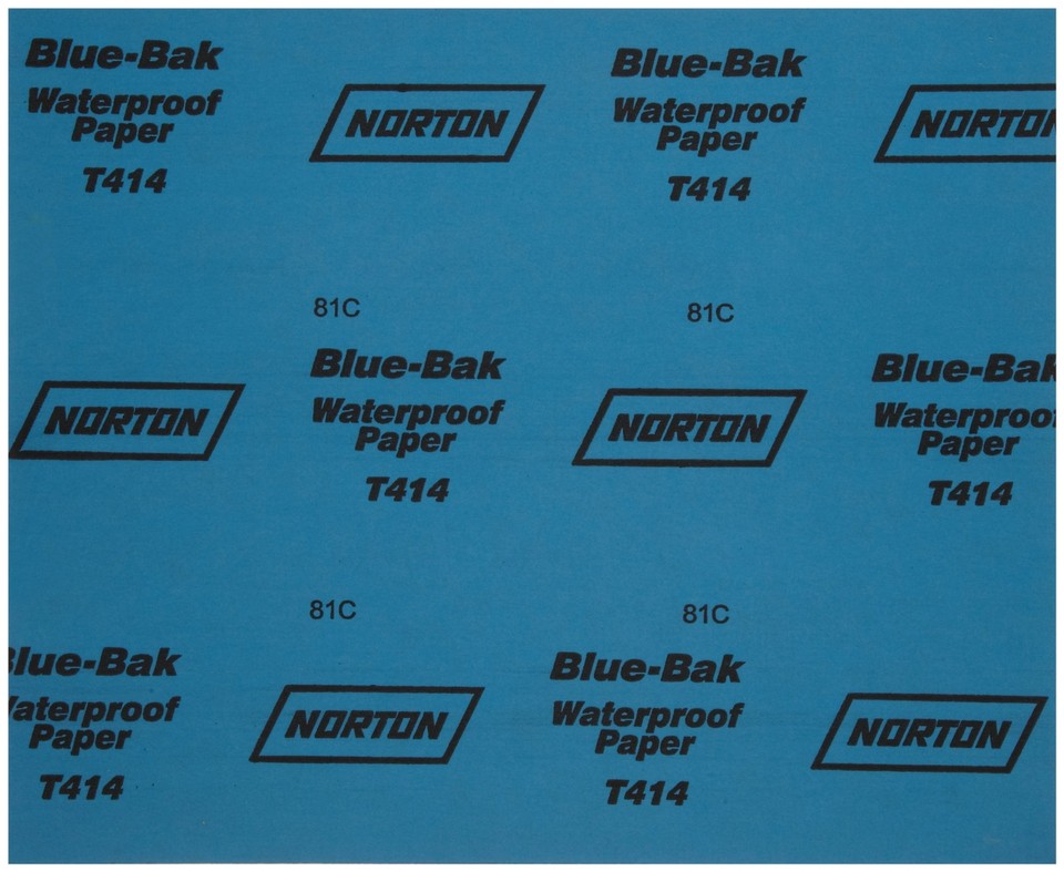 Norton T414 Blue-Bak Abrasive Sheet Paper Backing Silicon Carbide ...