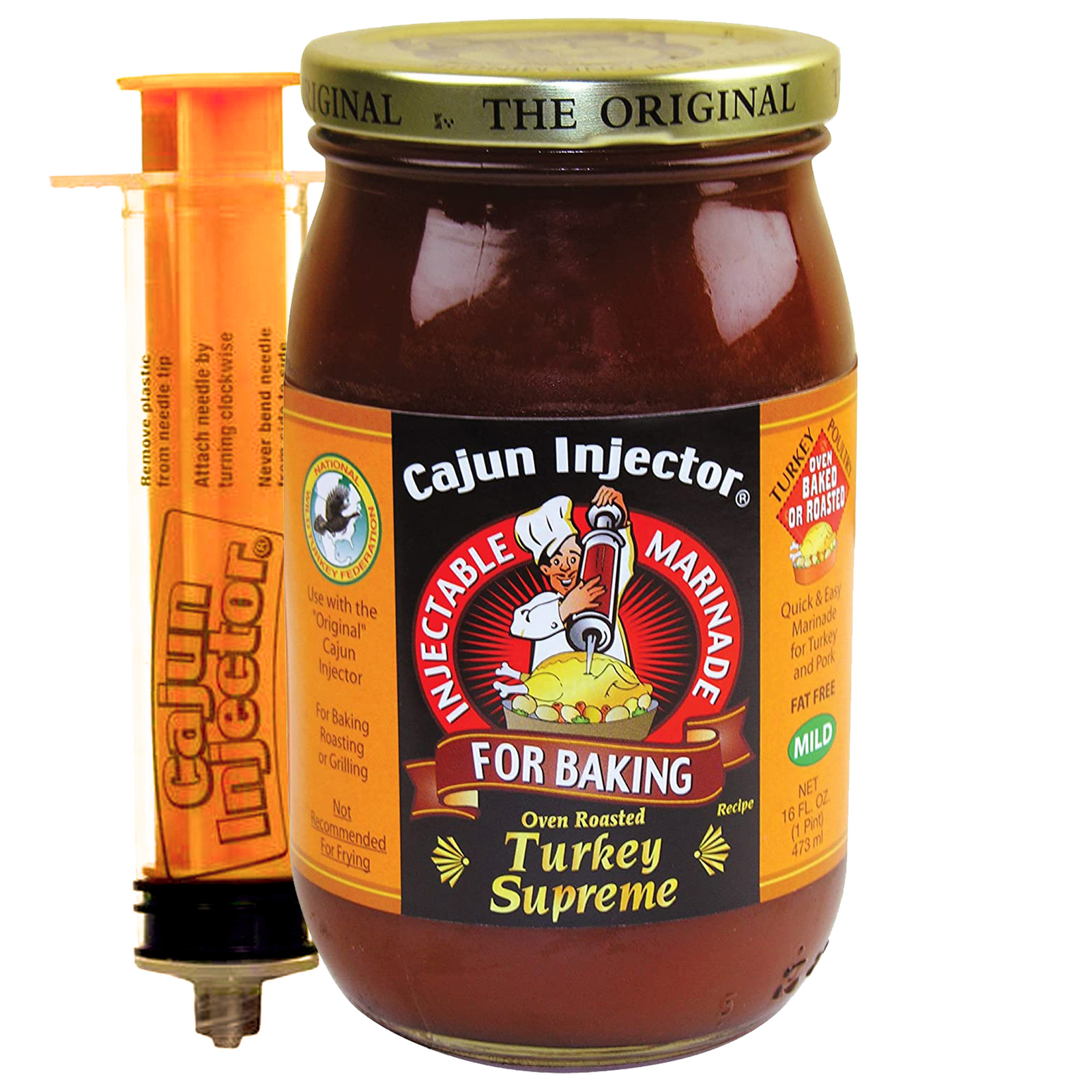 Cajun Injector Turkey Oven Roasted Supreme Injectable Marinade (Glass ...