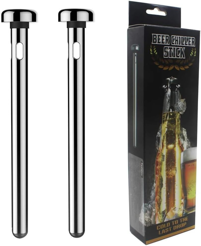 2 Packs Beer Chiller Sticks for Bottles, Stainless Steel Beer Stick ...