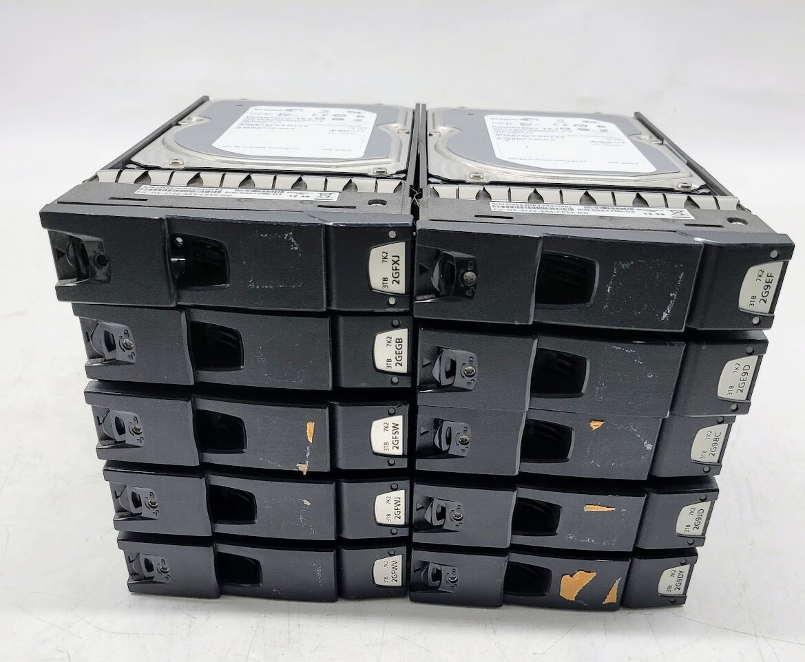 Lot of 10 Seagate ST33000650SS Constellation ES.2 3TB SAS 3.5" HDD with ...