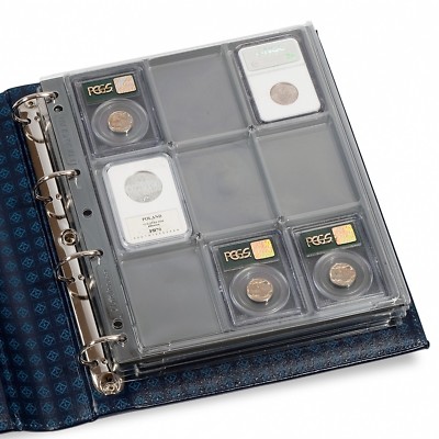 Lot of 12 Clear Certified Graded Coin Slab Album Pages PCGS NGC ...