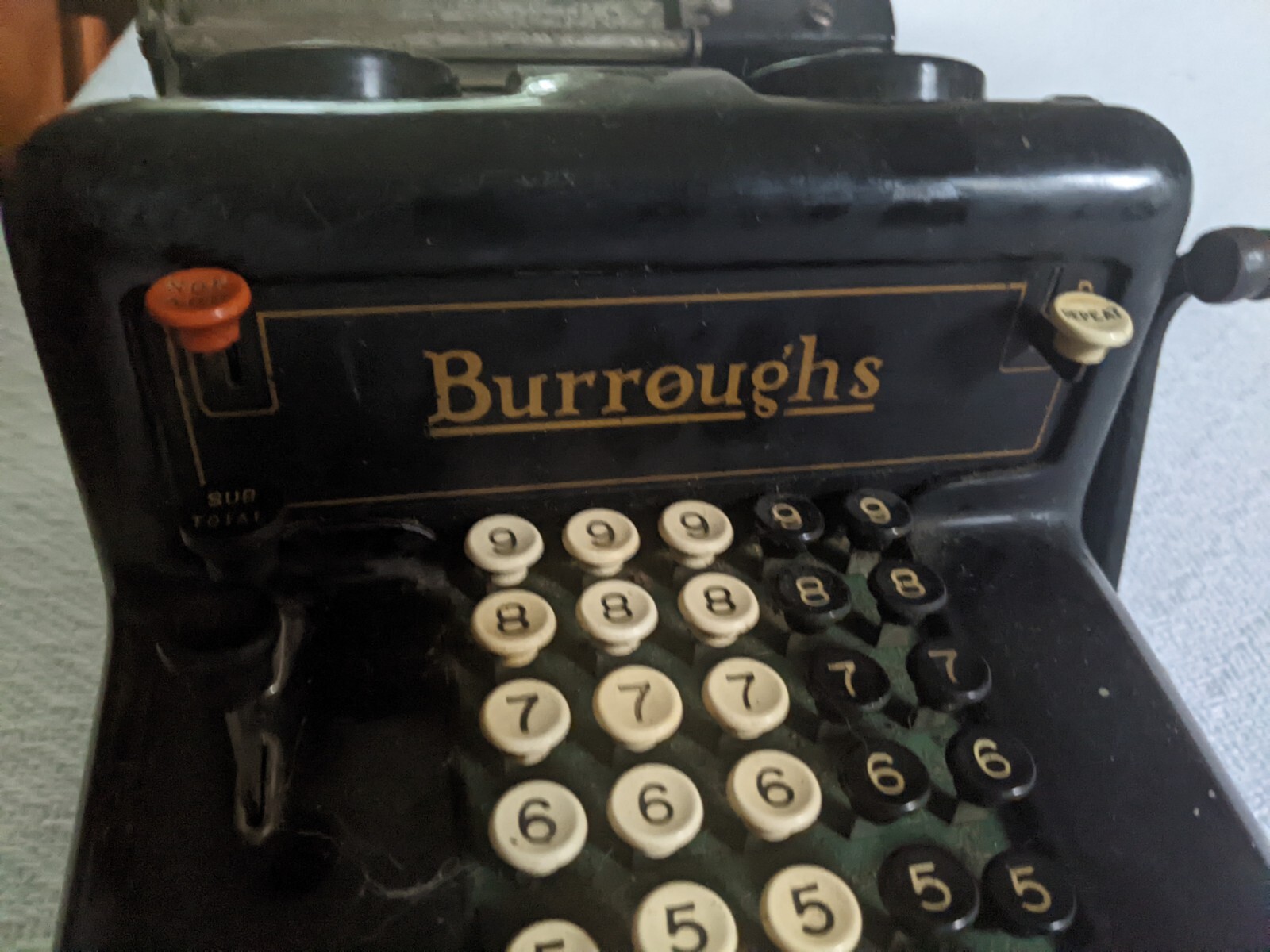 Antique Burroughs Mechanical Adding Machine | eBay