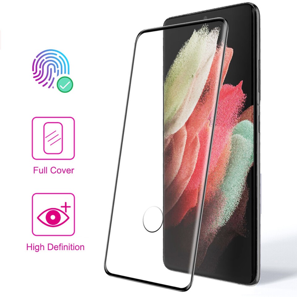 For Samsung S22 S22+ Tempered Glass Protective Film Fingerprint Sensor ...