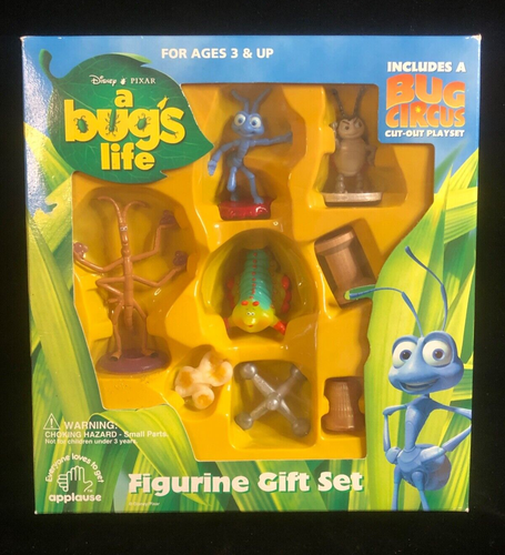 Vtg Disney/Pixar BUG’S LIFE Unopened Collectible Figurine Gift Set Bug ...